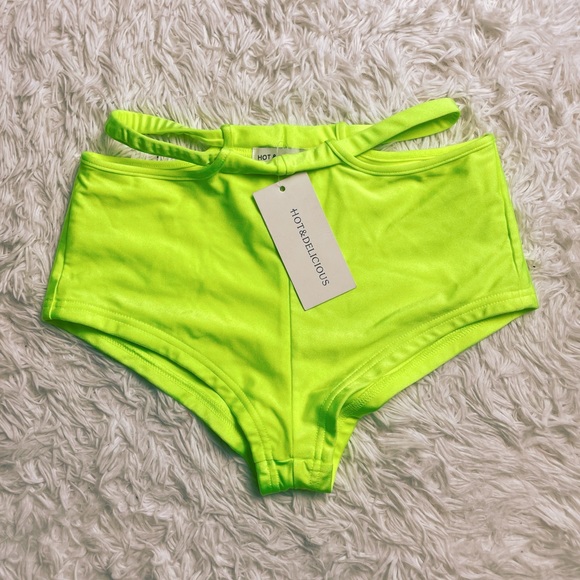 Dolls Kill | Shorts | Neon Yellow Hot Pants Cheeky Shorts Dolls Kill ...